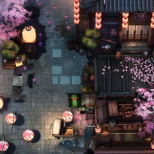 Japanese Themed RPG Battle Maps Bundle ,digital RPG Maps for Commercial ...