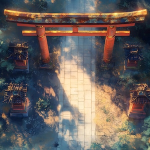 250 Japanese Themed RPG Battle Maps Bundle,dnd Maps and 90 Tokens for ...