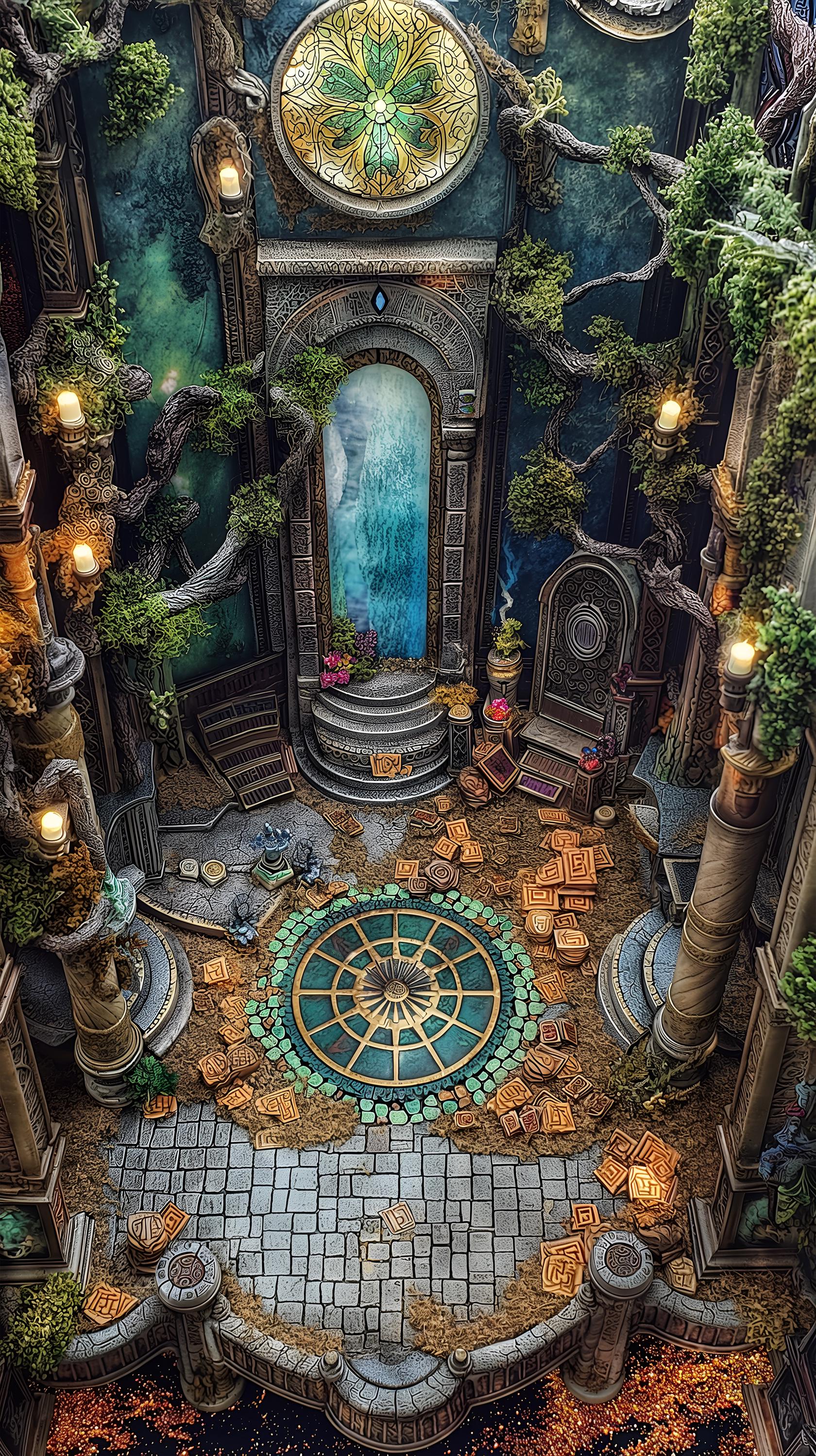 Battle Maps - Elven Lands | Dnd Battle Maps | RPG Fantasy Dungeon Maps ...