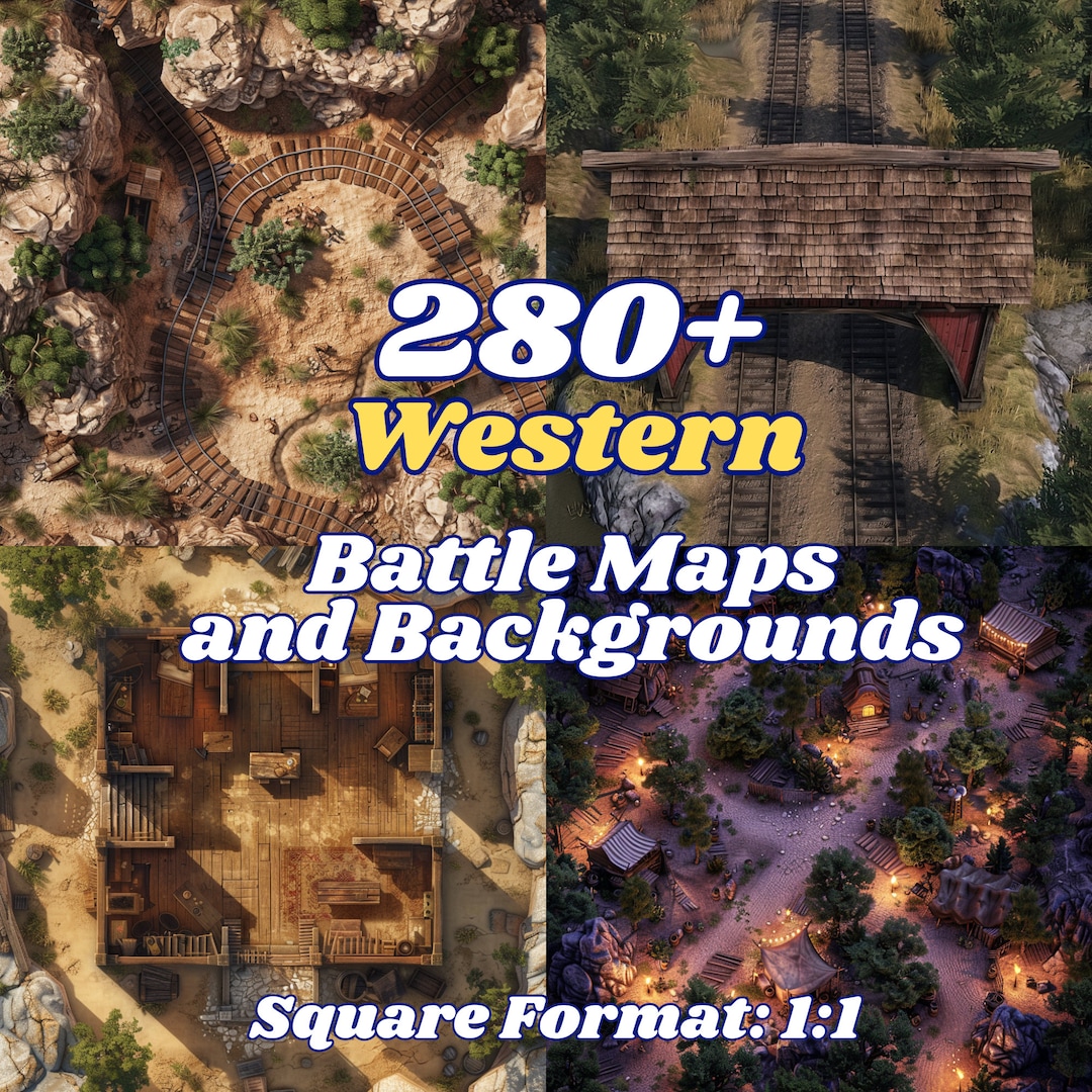 Western Battlemaps Bundle for Rpg,maps for Dungeons & Dragons,dnd ...