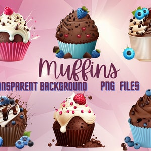 Muffin Digital Clipart Png,clipart Cupcake Muffin, Digital Bakery ...