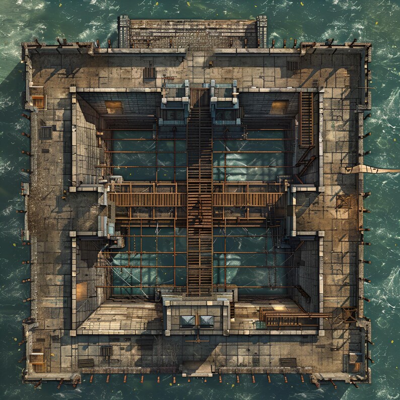 Prison Battle Map Bundle for Rpg,maps for Dungeons & Dragons, Battle ...