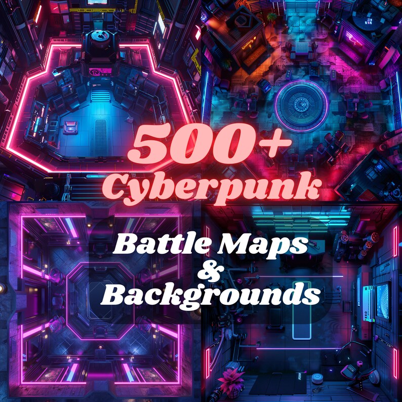 Cyberpunk Battlemaps Bundle for Rpg,maps for Dungeons & Dragons ...