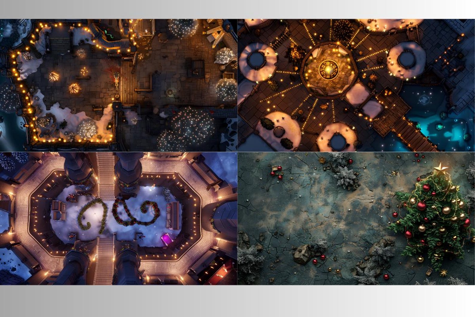 Christmas Battle Maps Bundle for Rpg,maps for Dungeons & Dragons ...