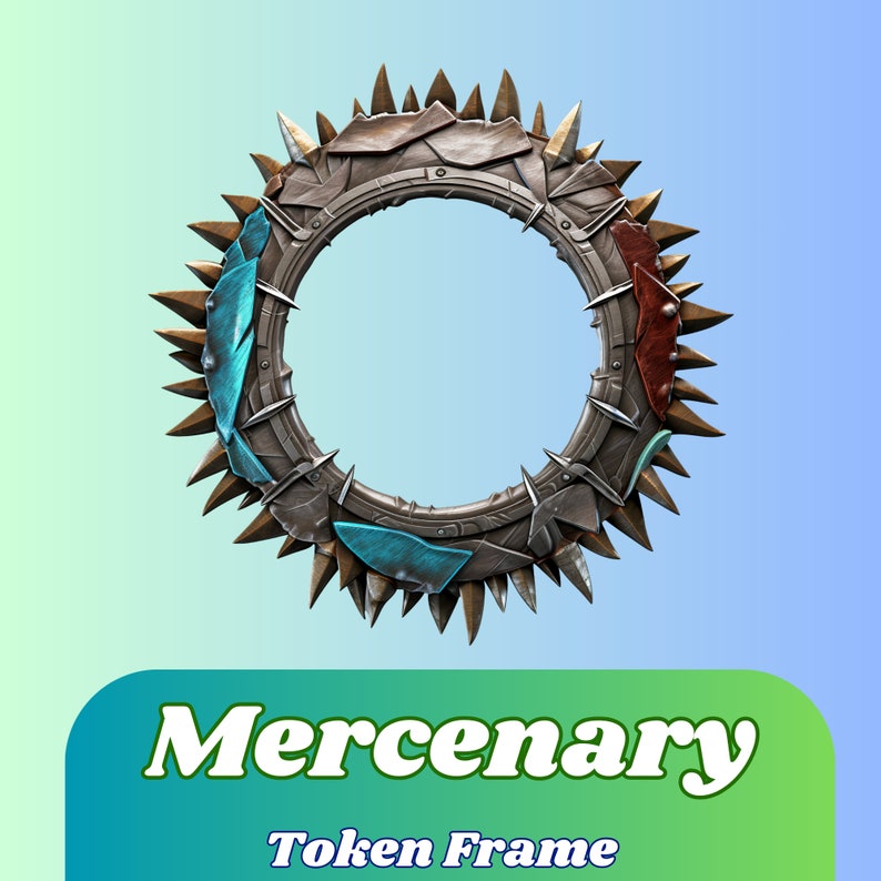 Mercenary Token Border Frame Dnd | Digital Token for Dnd, Foundry VTT ...