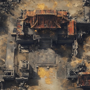 250 Japanese Themed RPG Battle Maps Bundle,dnd Maps and 90 Tokens for ...