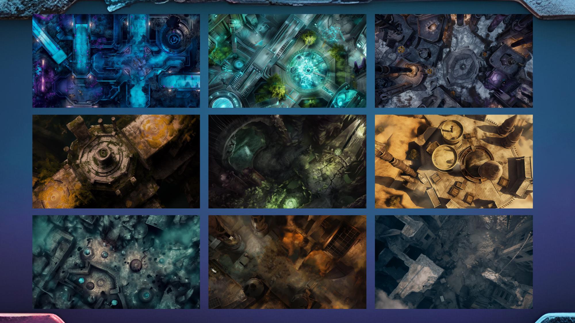 Sci-fi Battle Maps Bundle for TTRPG ,dnd Maps Bundle,sci-fi RPG ...