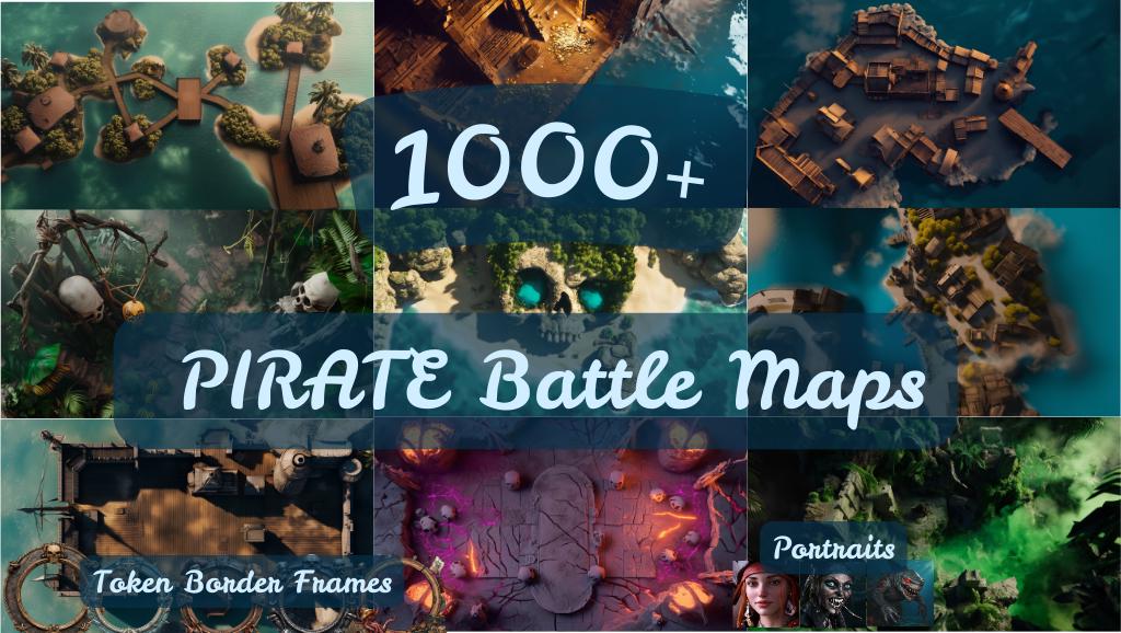 1000+ Pirate Battle Maps for Dnd RPG | Island Adventures, Shipwrecks ...