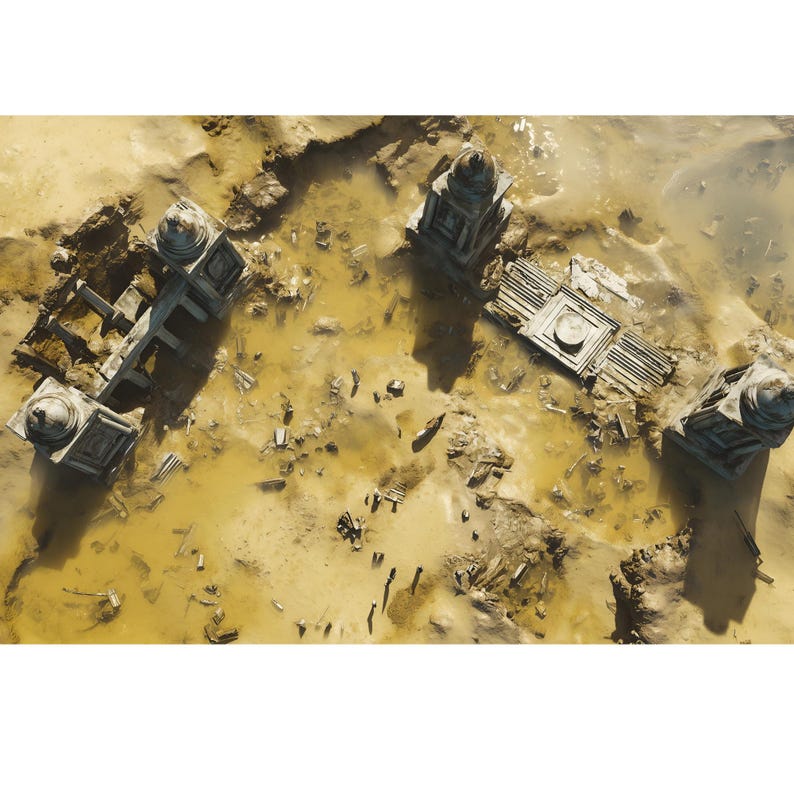 4 Post Apocalyptic Battlemap Bundles, 4 Dnd Map Bundles, Post ...