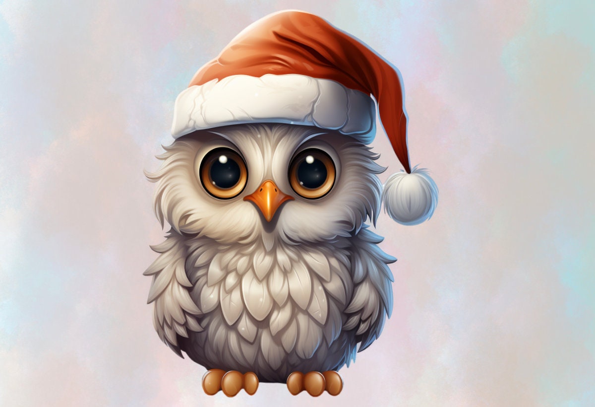 Christmas Owl Clipart Png,sublimation Clipart Owl, Christmas Owl ...