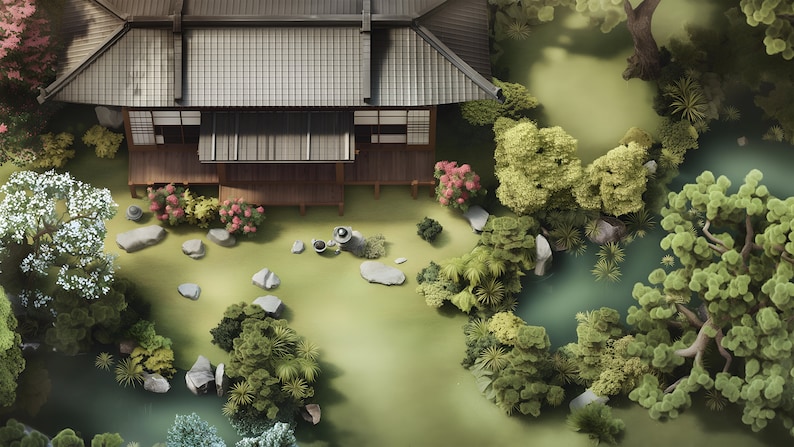 Japanese Themed RPG Battle Maps Bundle ,digital RPG Maps for Commercial ...