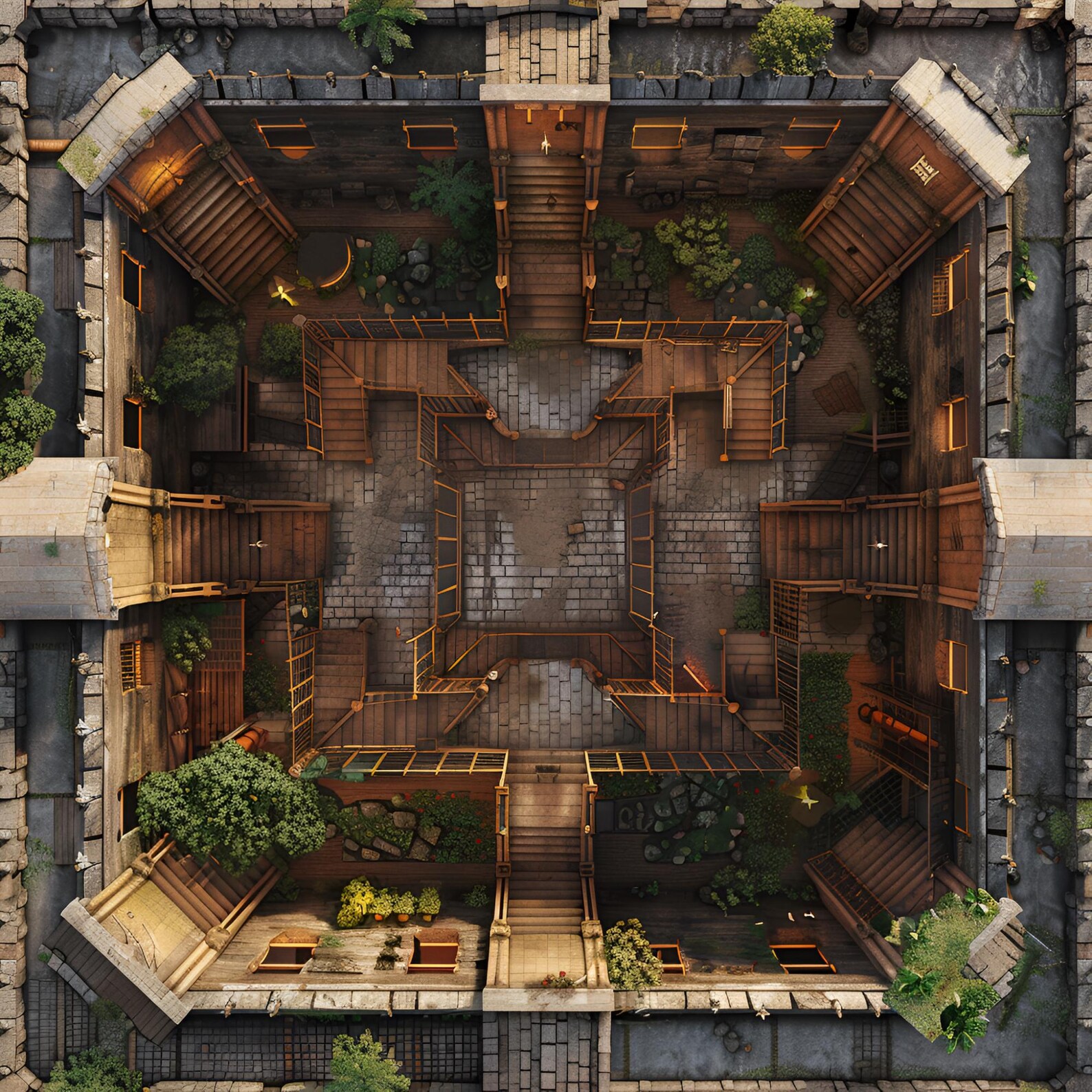 Prison Battle Map Bundle for Rpg,maps for Dungeons & Dragons, Battle ...