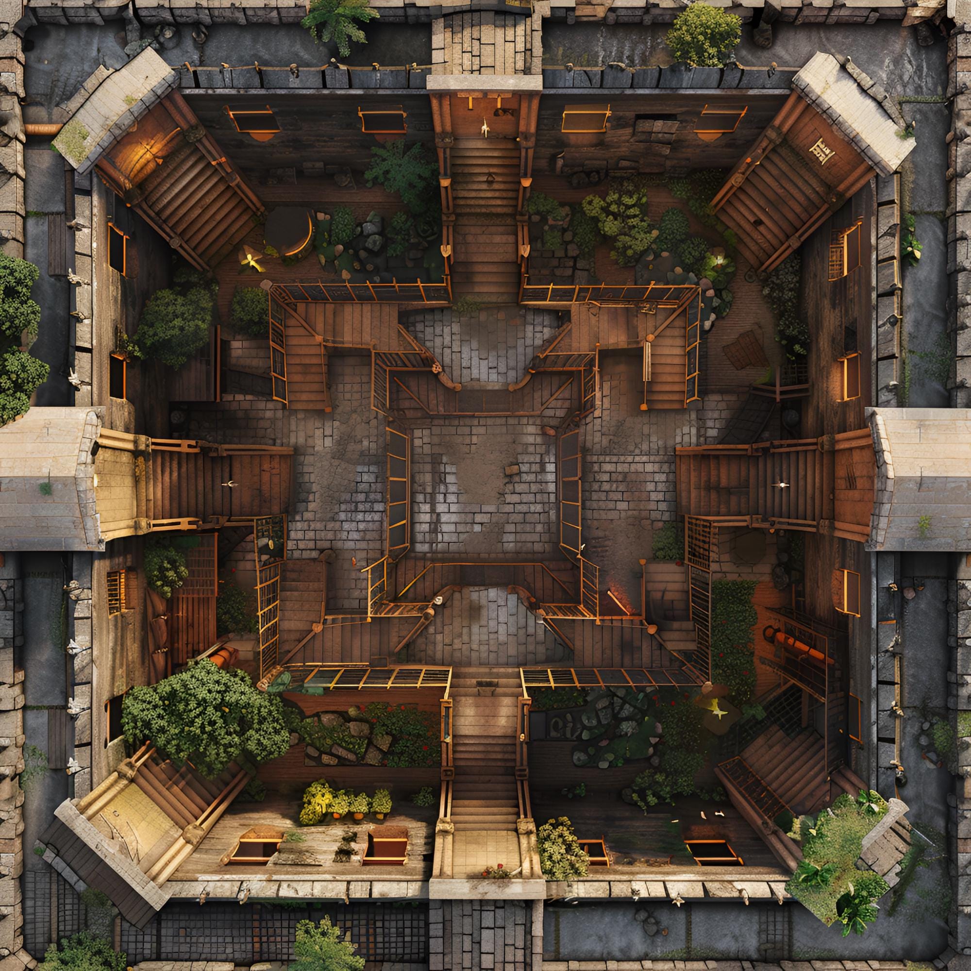 Prison Battle Map Bundle for Rpg,maps for Dungeons & Dragons, Battle ...