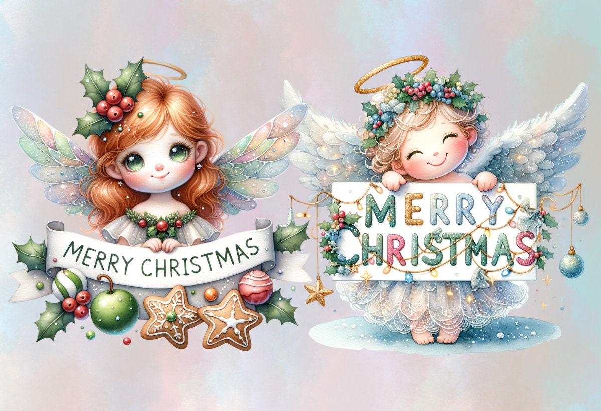 Christmas Cute Little Angel PNG, Little Angel Graphic,christmas Clipart ...