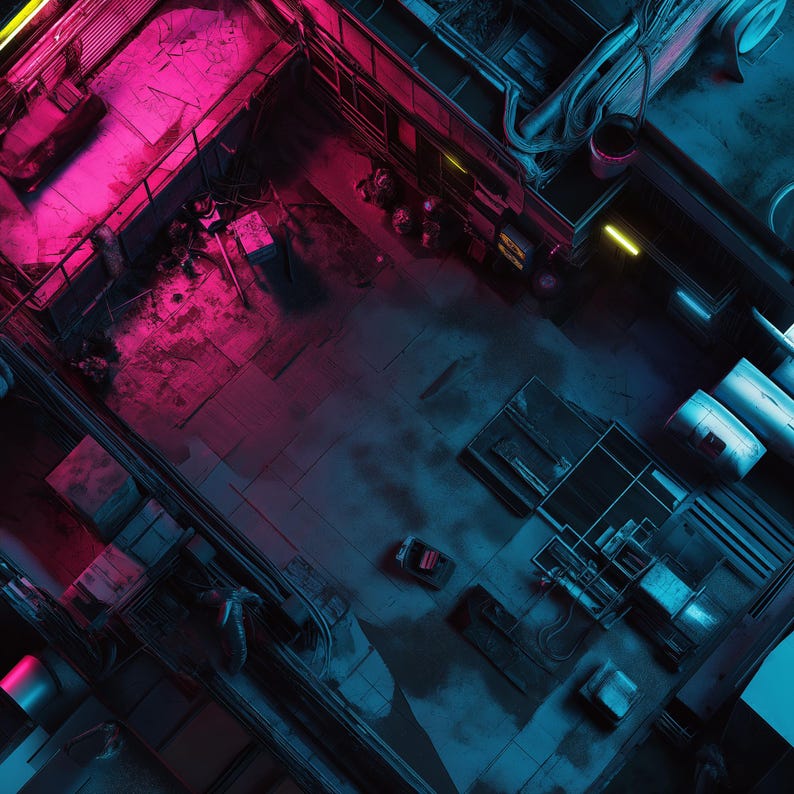 66 Cyberpunk City Battlemap Bundle for Rpg,maps for Dungeons & Dragons ...