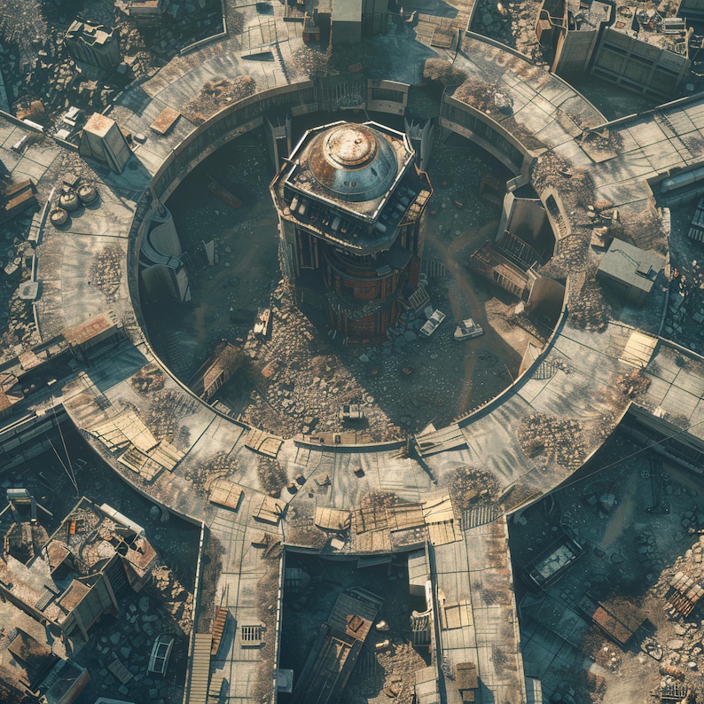 Post Apocalyptic World Battlemaps Bundle for Rpg,maps for Dungeons ...