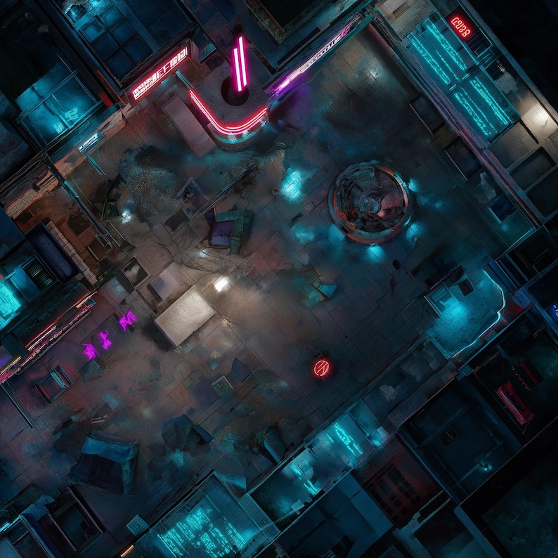 66 Cyberpunk City Battlemap Bundle for Rpg,maps for Dungeons & Dragons ...