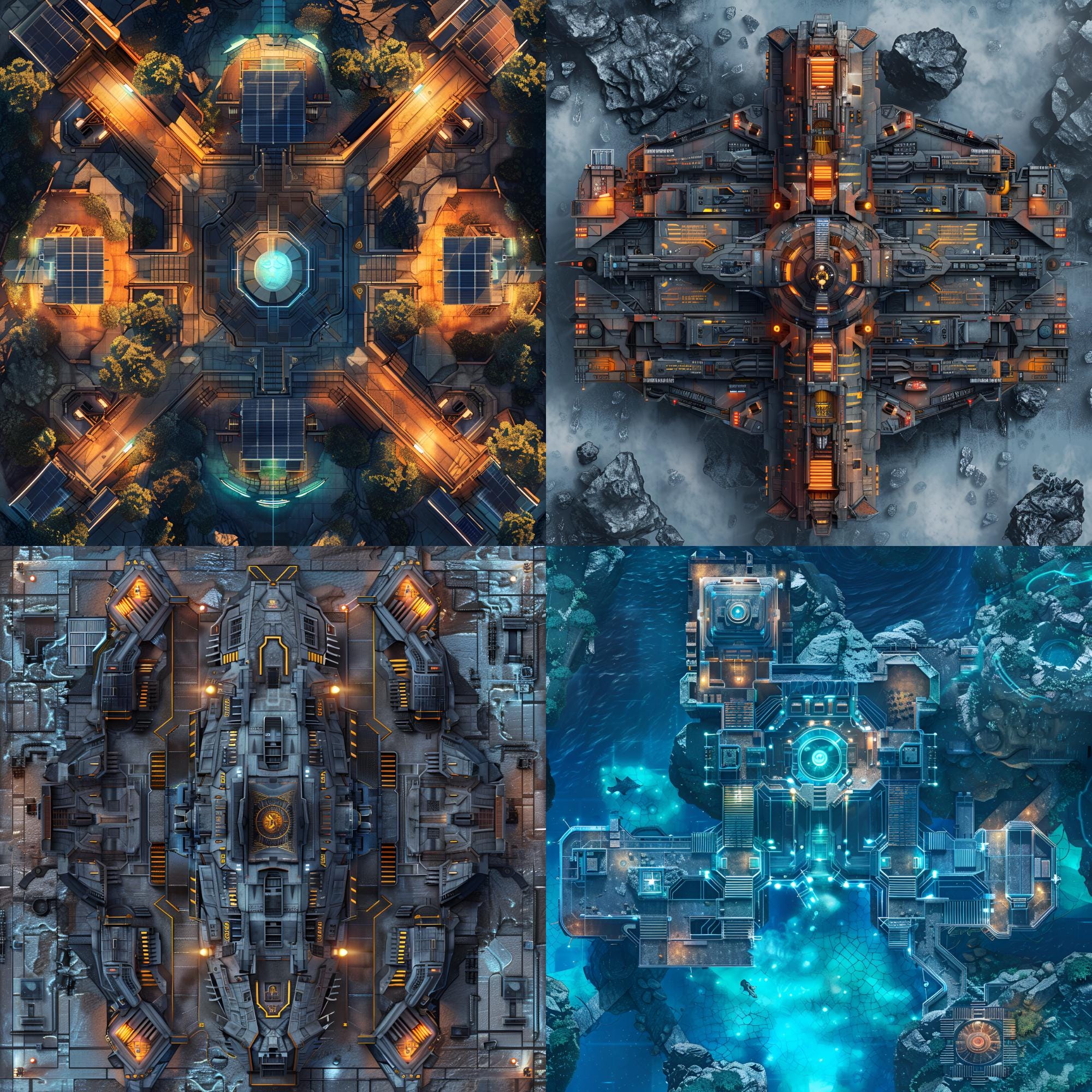 Futuristic Battlemaps Bundle for Rpg,maps for Dungeons & Dragons ...