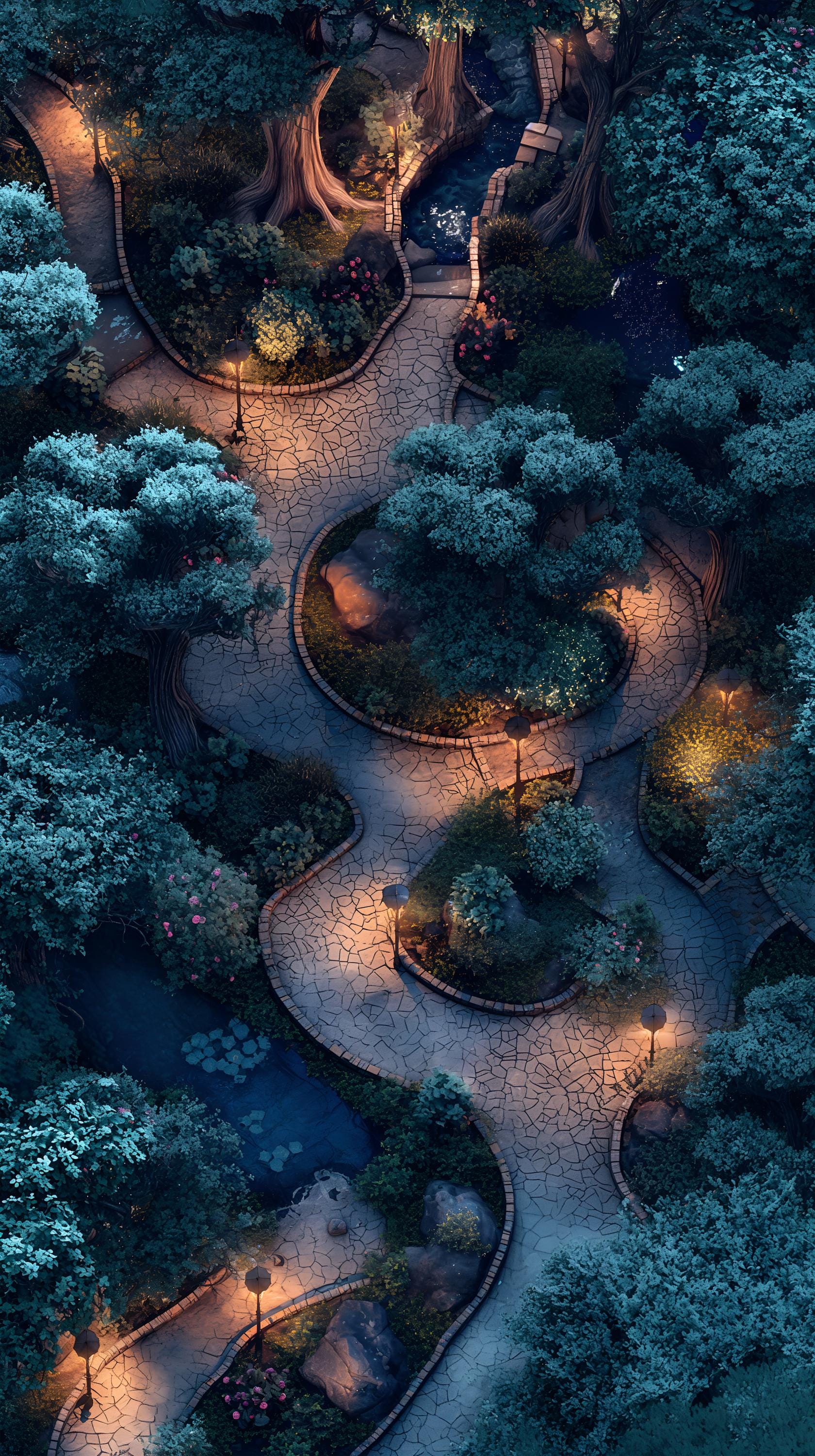 Battle Maps - Elven Lands | Dnd Battle Maps | RPG Fantasy Dungeon Maps ...