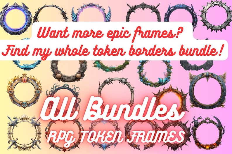 Mercenary Token Border Frame Dnd | Digital Token for Dnd, Foundry VTT ...