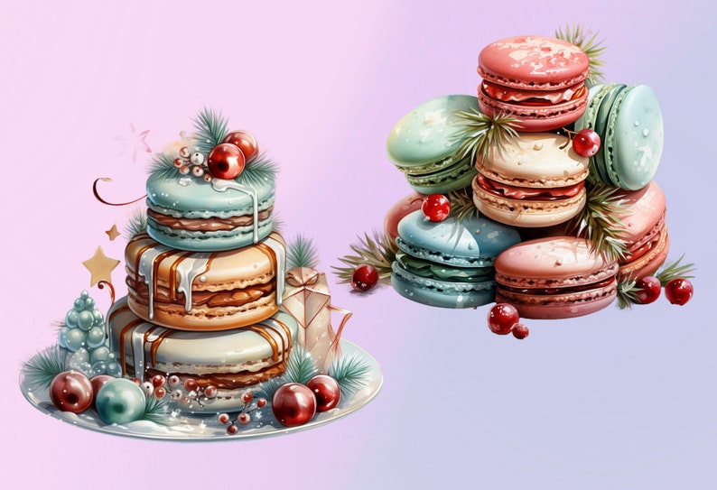 Christmas Macaroons Cookie Clipart Png,macaroons, Cookie, PNG Clipart ...