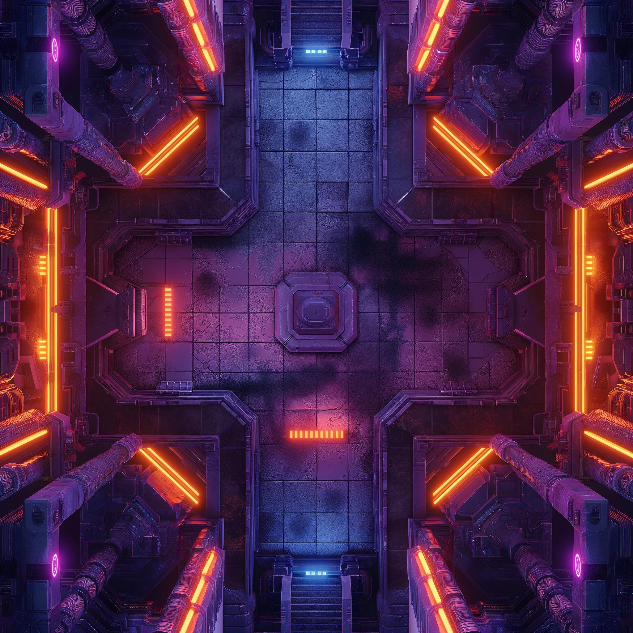 Cyberpunk Arena Battlemap Bundle for Rpg,maps for Dungeons & Dragons ...