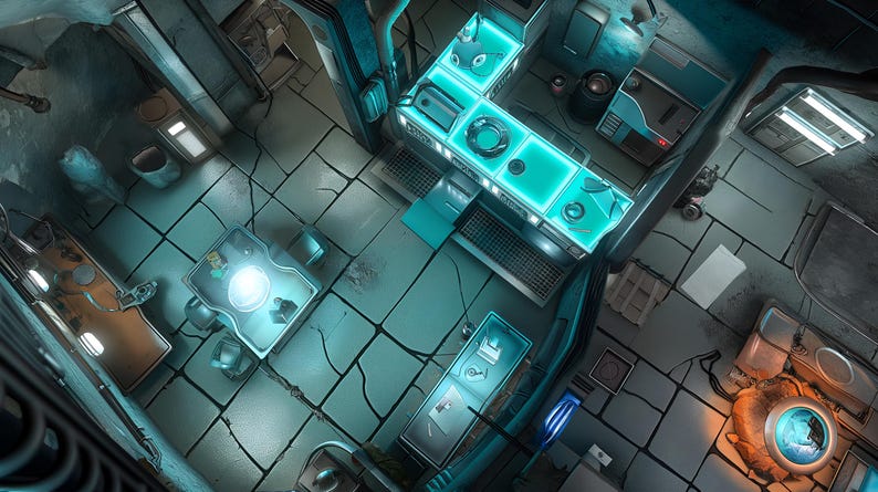 Research Lab Battle Maps for TTRPG and VTT - Sci-fi Dnd Maps Collection ...