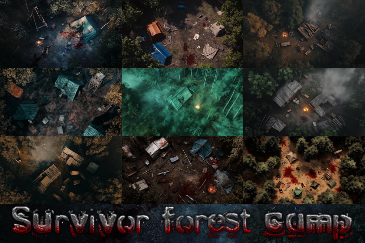 510 Zombie Apocalypse Battle Maps for TTRPG and VTTRPG High-quality ...