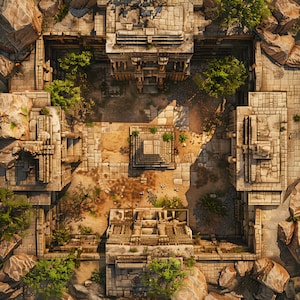 Ruins Battlemaps Bundle for Rpg,detailed Maps for Dungeons & Dragons ...