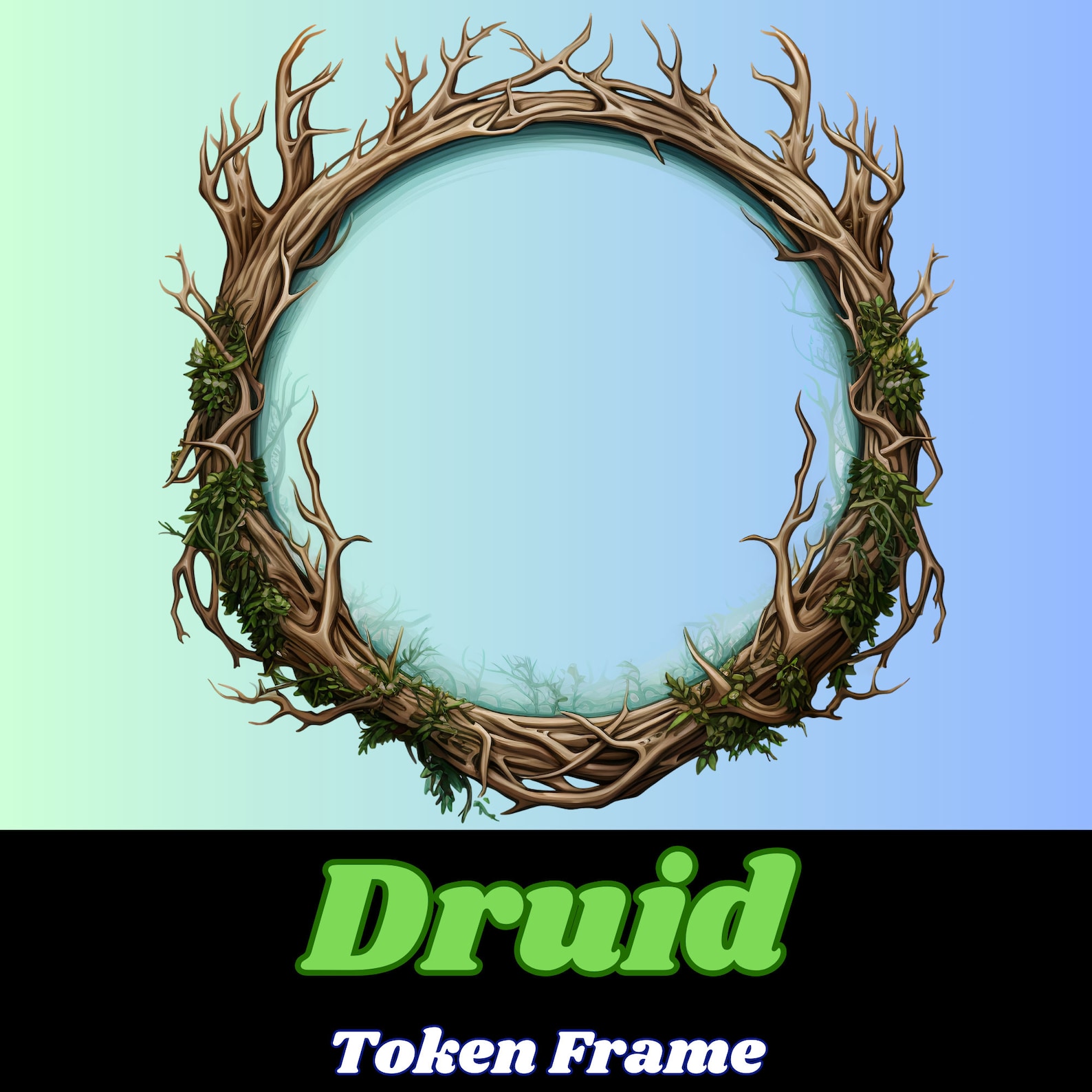 Druid Token Border Frame Dnd | Digital Token for Dnd, Foundry VTT ...