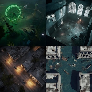 Post Apocalyptic World Battlemaps Bundle for Rpg,maps for Dungeons ...