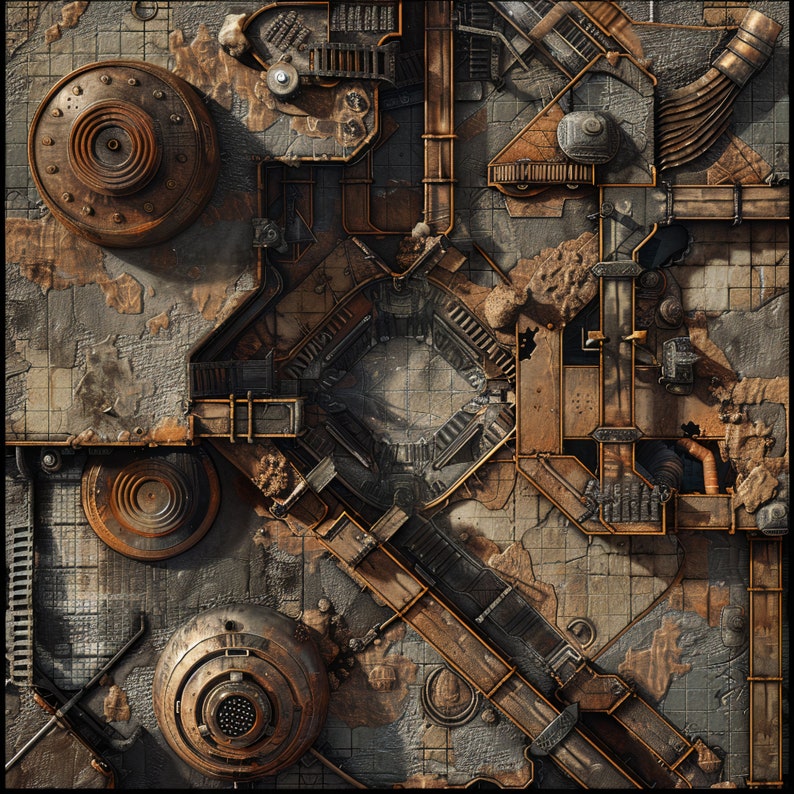 Steampunk Battlemaps Bundle for Rpg,maps for Dungeons & Dragons,dnd ...