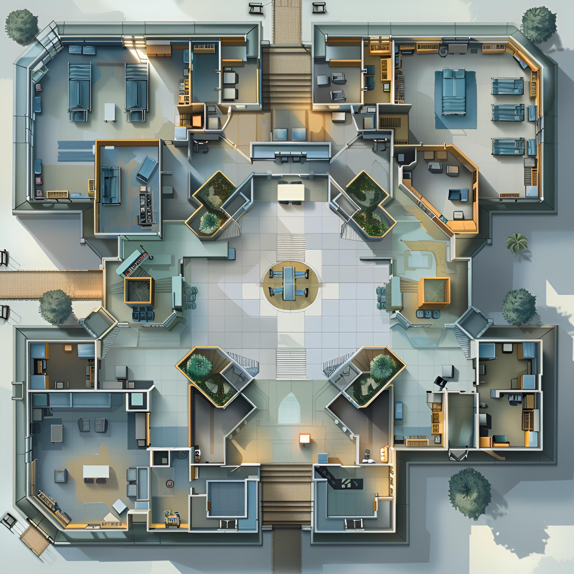 Modern Dnd Battle Maps: Enhance Your Urban Adventures,digital RPG Maps ...