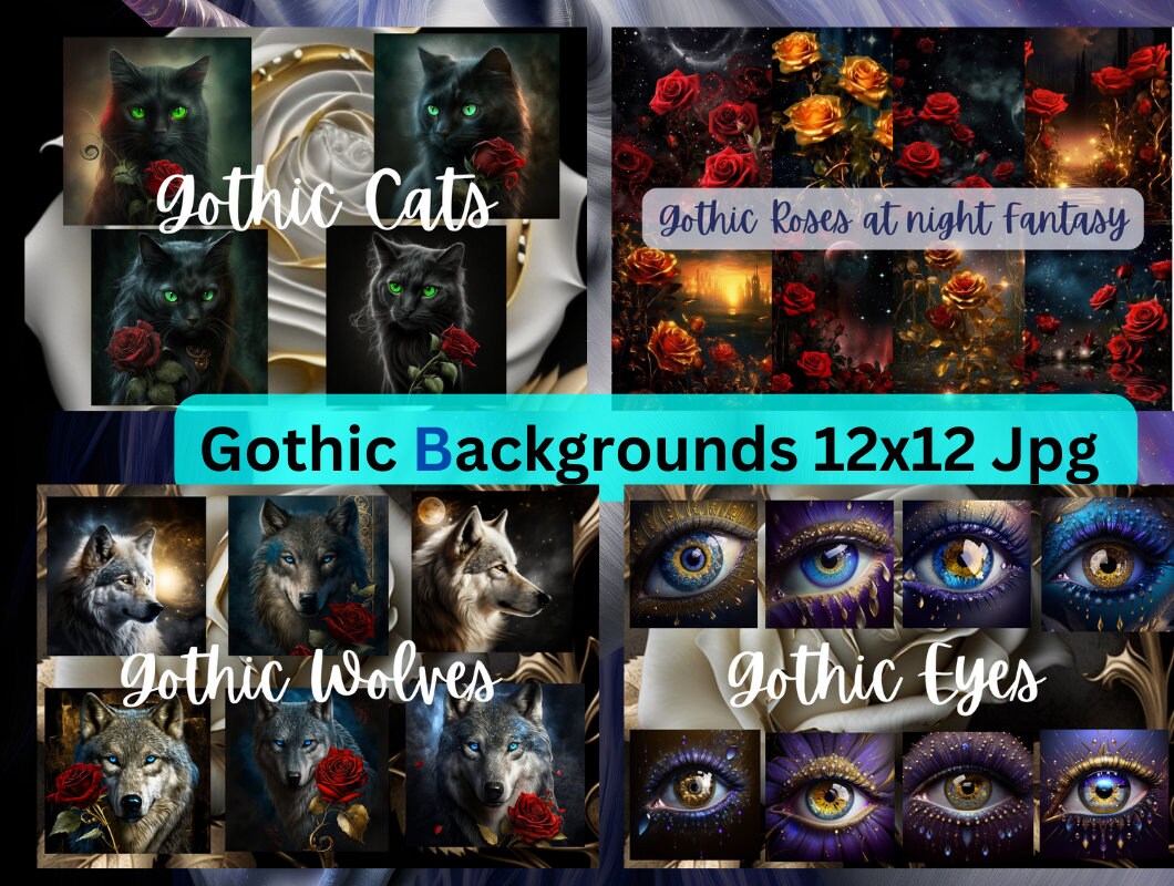 Gothic Backgrounds,gothic Cats,roses,wolves,eyes,princess,trees,flowers ...