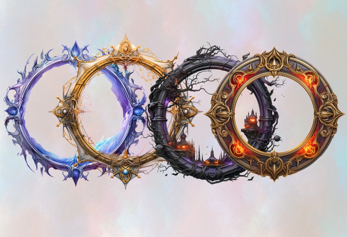 Border Frame Bundle Dnd Token Digital Token for Dnd, Foundry VTT ...