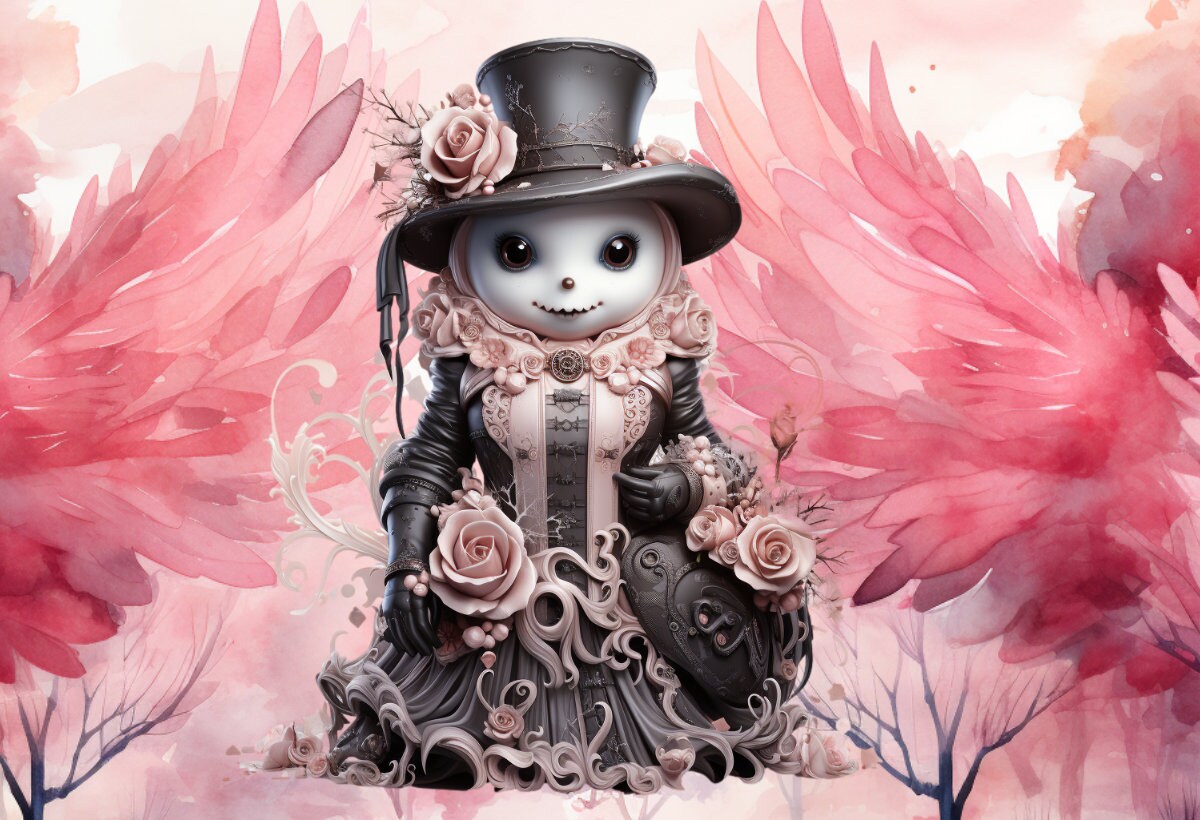 Dark Gothic Snowman PNG Clipart,gothic Snowman Sublimation, Snowman ...