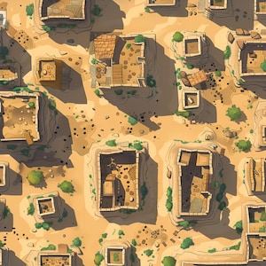Desert Battle Map Bundle for Rpg,maps for Dungeons & Dragons, Battle ...