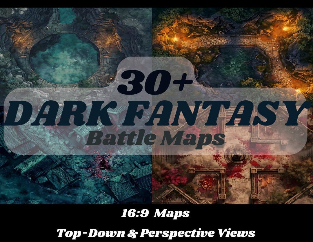 Dark Fantasy Battlemaps Dnd,16:9 Maps,square 1;1 Maps,rpg Maps Bundle ...