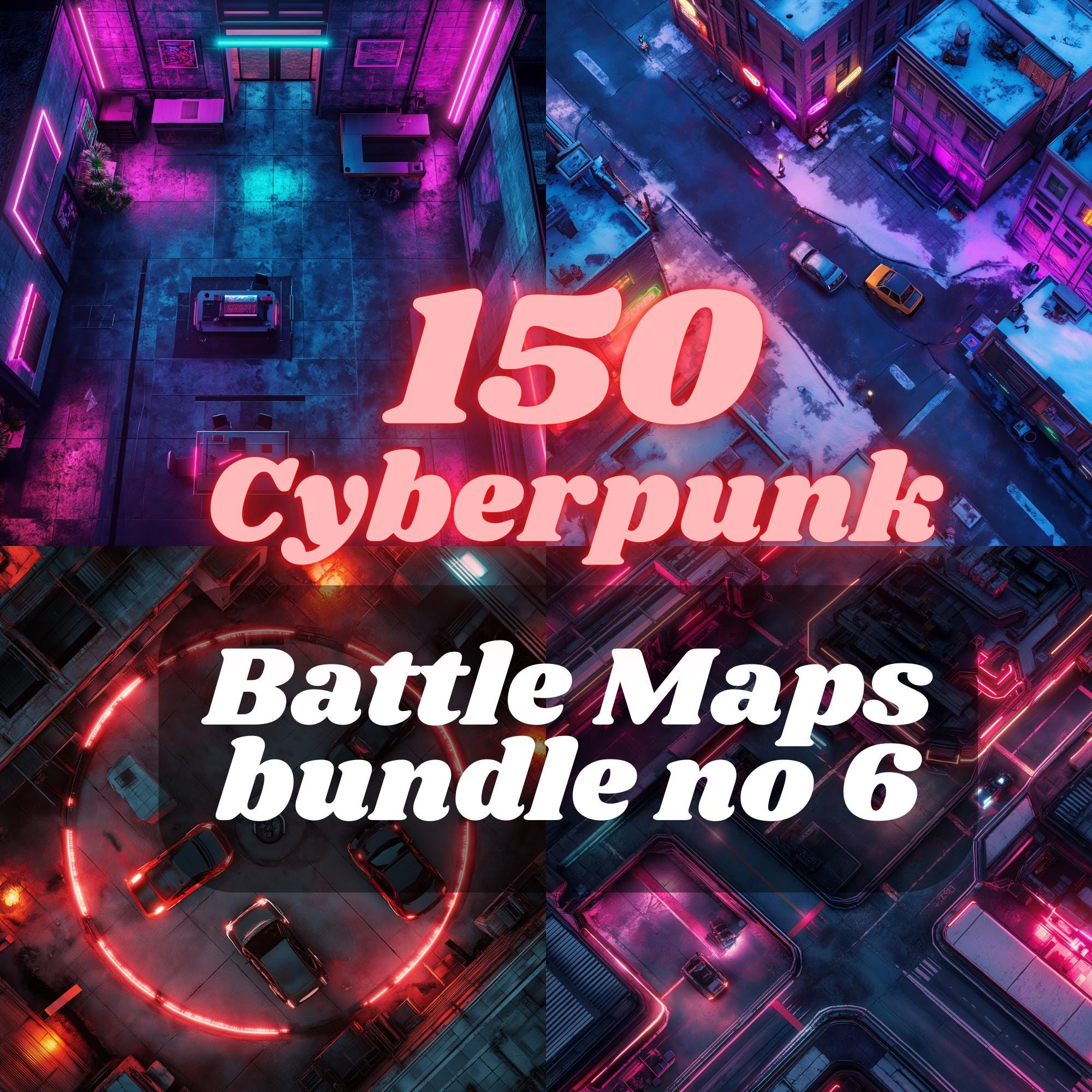Cyberpunk Battlemaps Bundle for Rpg,maps for Dungeons & Dragons ...