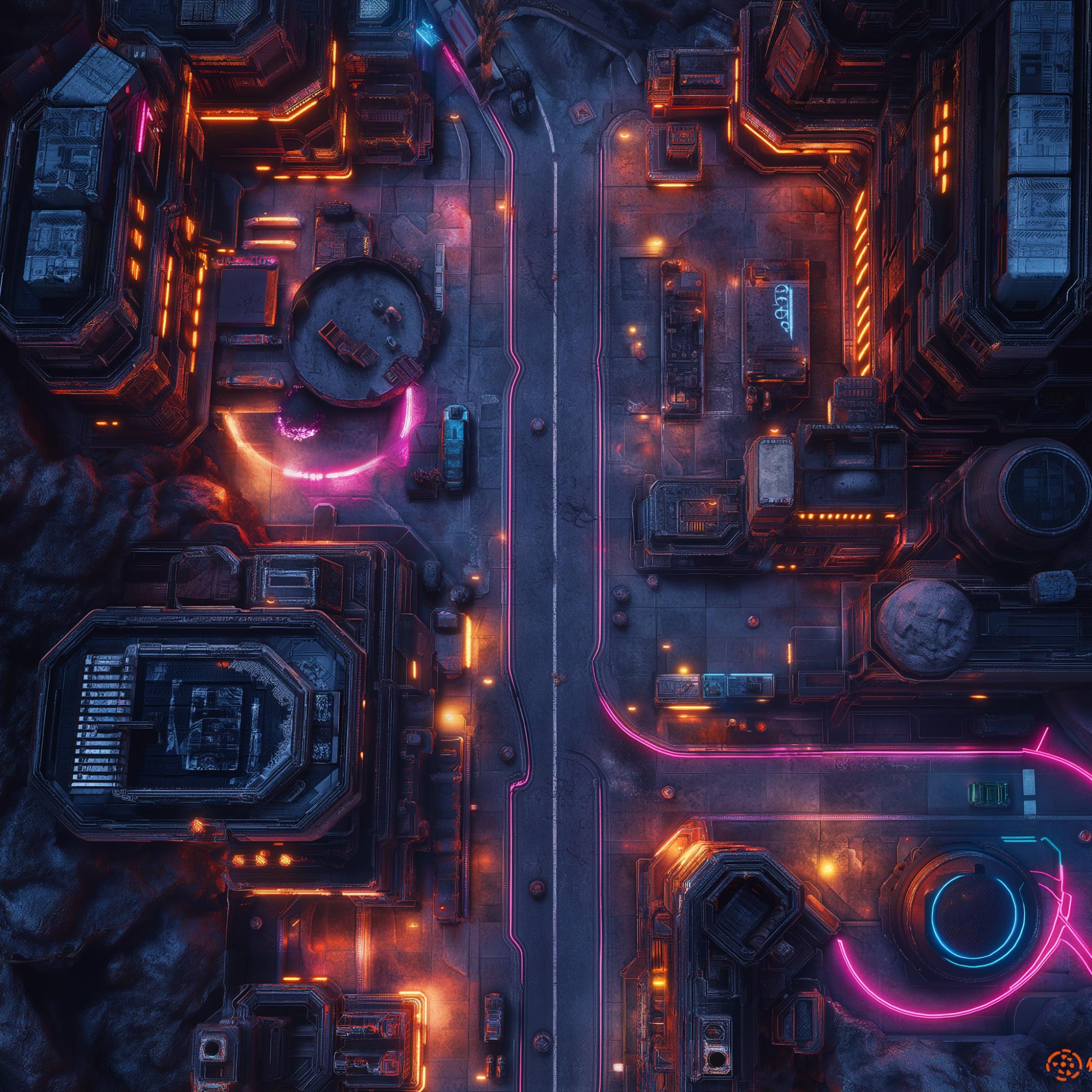 Cyberpunk Battlemaps Bundle for Rpg,maps for Dungeons & Dragons,cyberpunk Battle Maps,dnd Battle ...