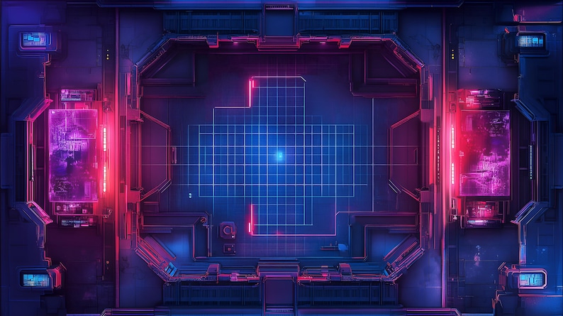 Cyberpunk Arena Battlemap Bundle for Rpg,maps for Dungeons & Dragons ...