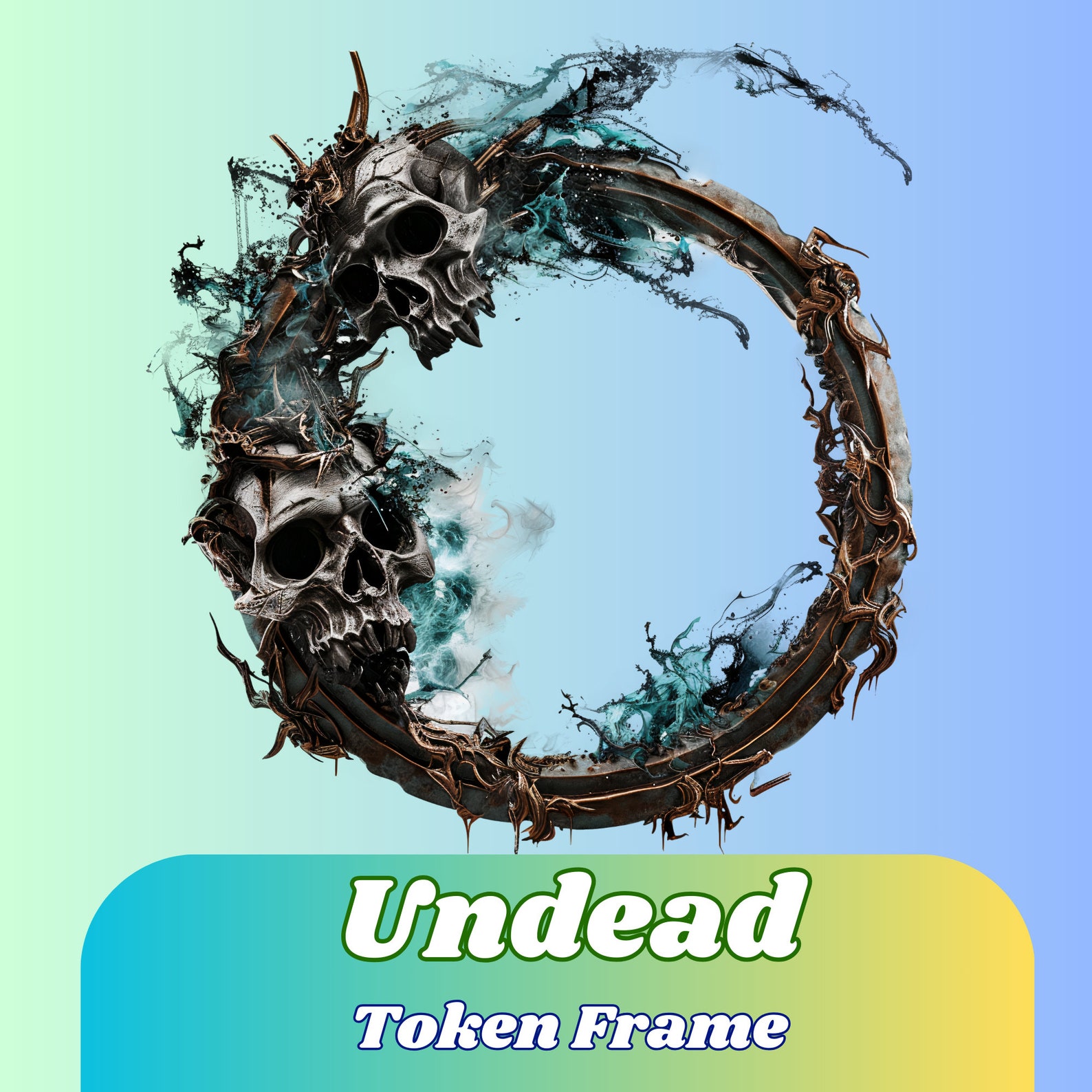 Undead Token Border Frame Dnd | Digital Token for Dnd, Foundry VTT ...
