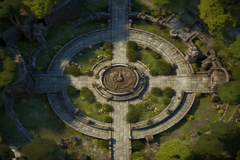 100 Elven Battle Maps Bundle Dungeons & Dragons 16:9 Top-down and ...