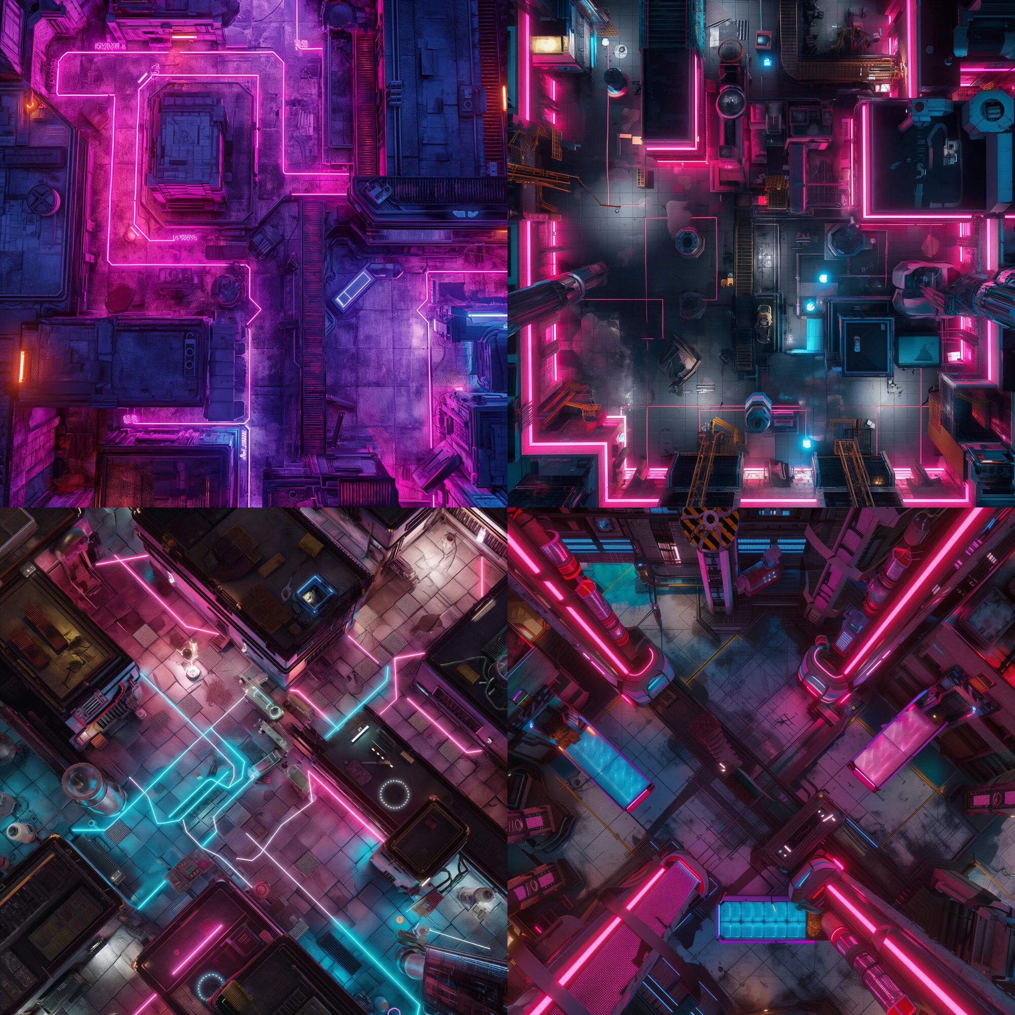 Cyberpunk Battlemaps Bundle for Rpg,maps for Dungeons & Dragons ...