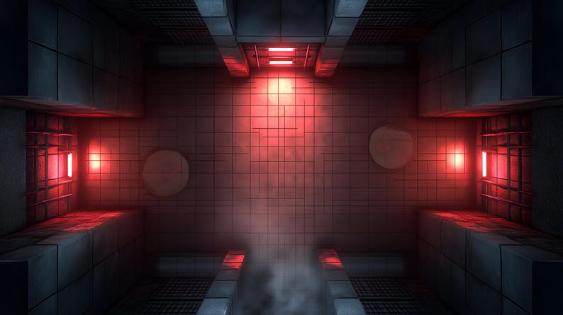 10 Cyberpunk Prison Battle Maps for Dnd and RPG – Sci-fi Digital Map ...