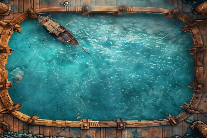 Sea Ships Battlemaps Dnd: Digital RPG Maps Bundle for Dungeons and ...