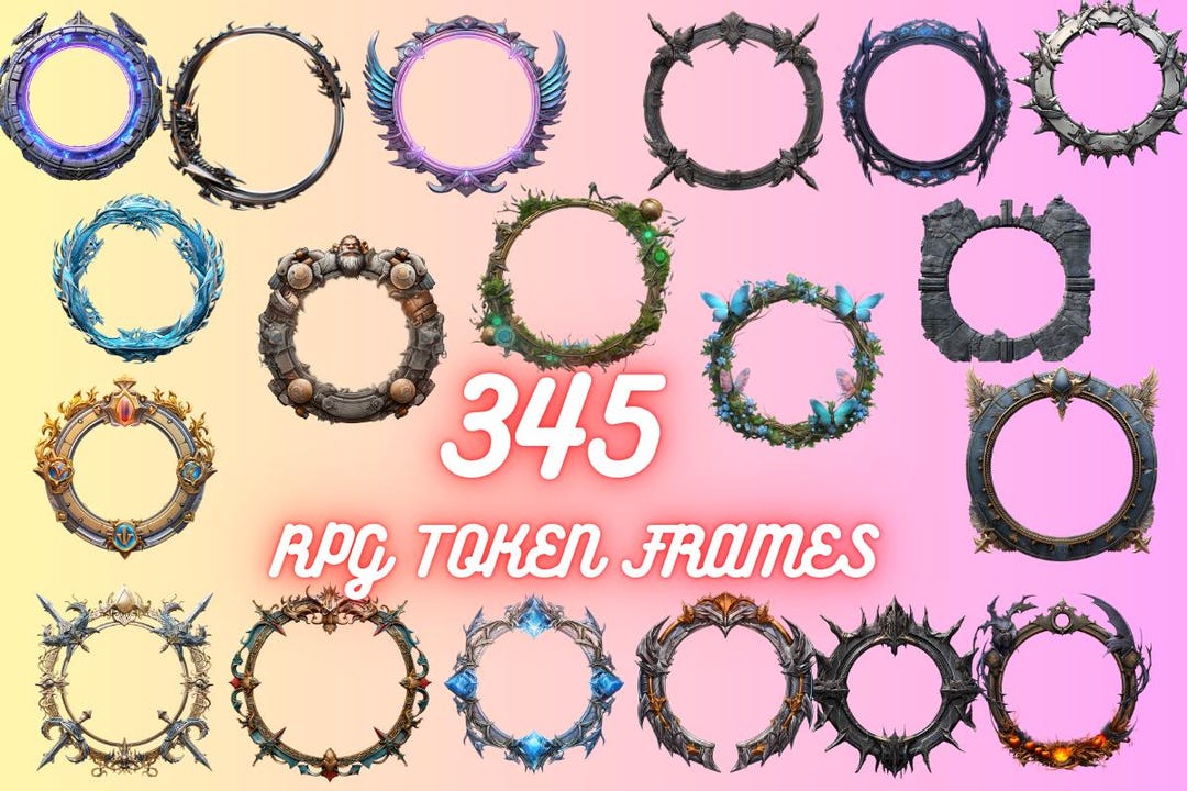 Border Frame Bundle Dnd Token | Digital Token for Dnd, Foundry VTT ...