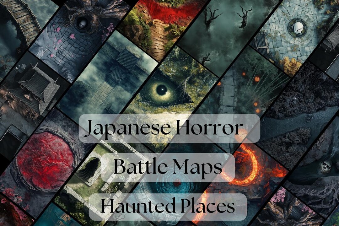 Japanese Horror Battle Maps, Digital RPG Maps With Commercial Use, Dnd ...