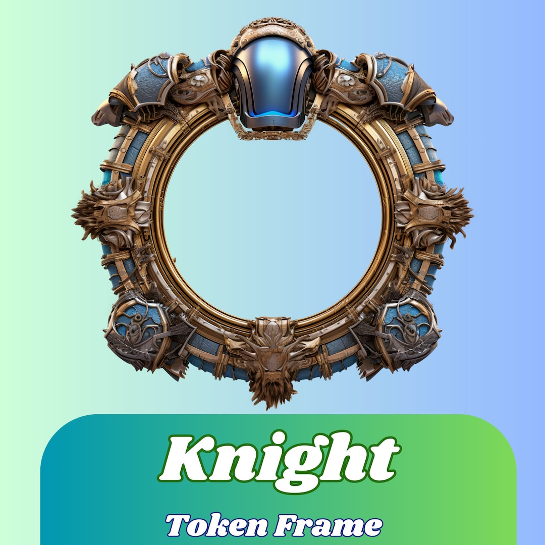 Knight Token Border Frame Dnd | Digital Token for Dnd, Foundry VTT ...