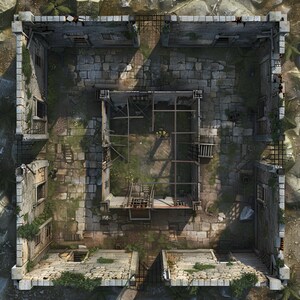 Prison Battle Map Bundle for Rpg,maps for Dungeons & Dragons, Battle ...